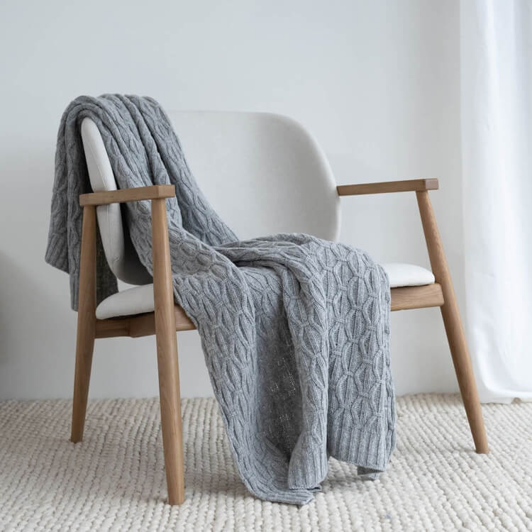 Moyha Strick Wolldecke Luxury Pattern