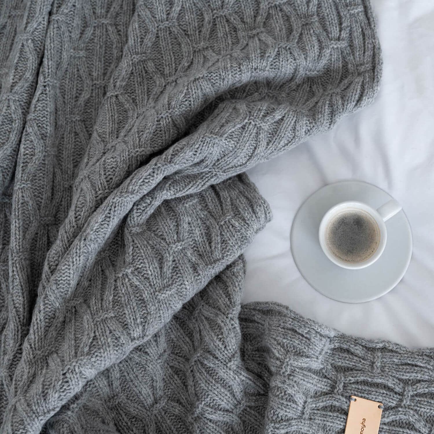 Moyha Strick Wolldecke Luxury Pattern