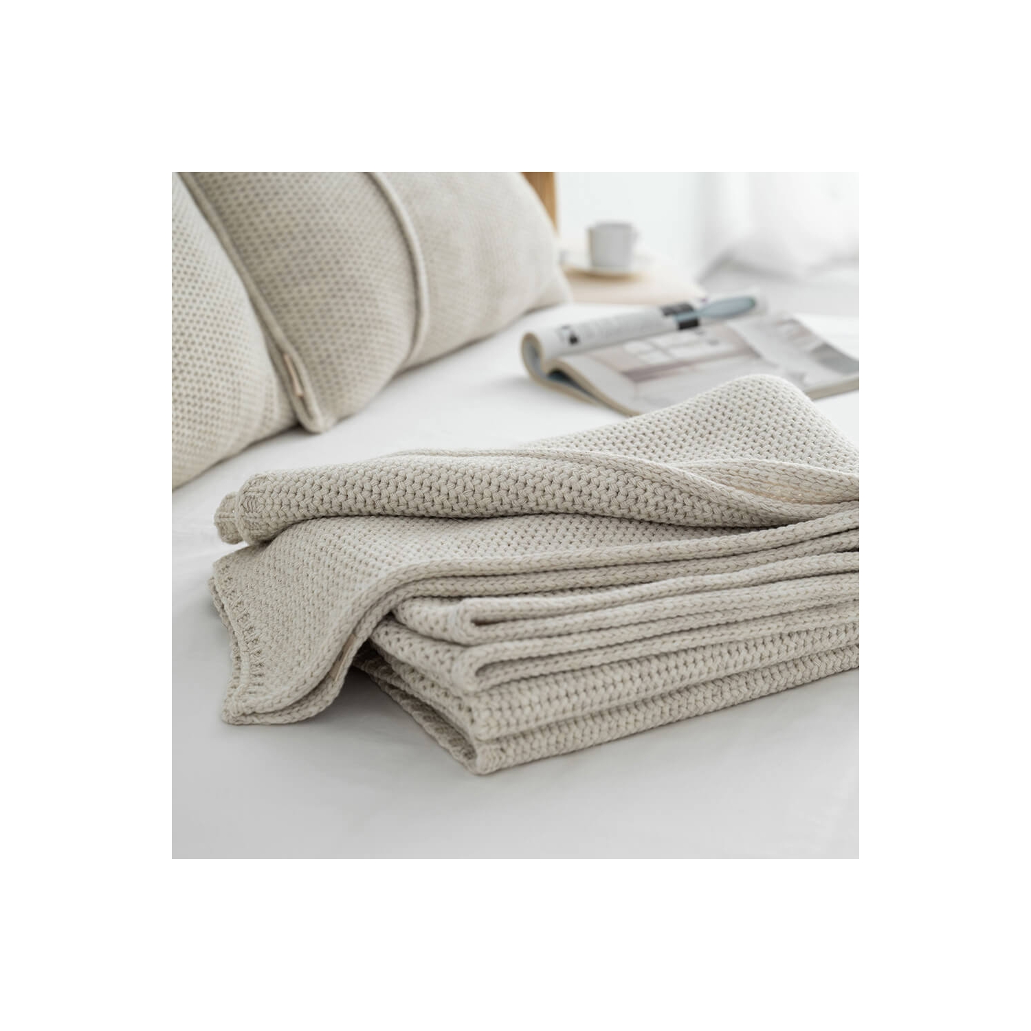 Strickdecke im Grobstrick online kaufen