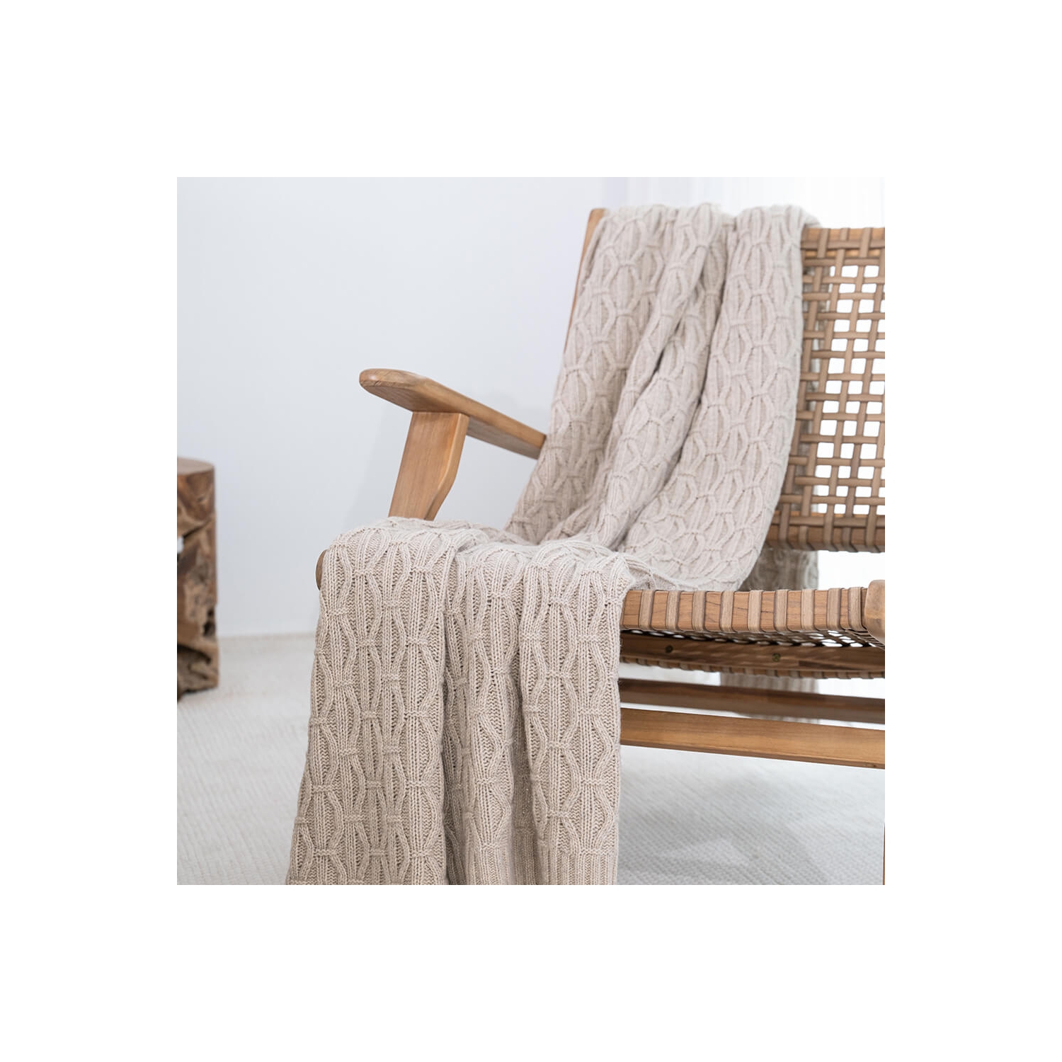 Strickdecke im Grobstrick online kaufen